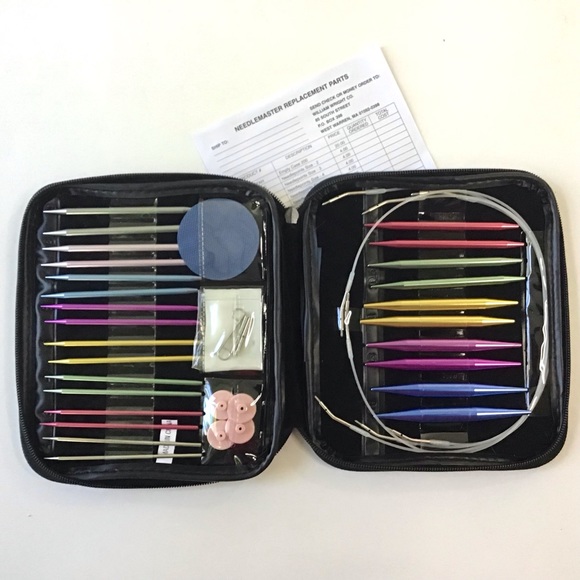 Boye | Art | Vintage Boye Needlemaster Set Needlepoints Cables Knitting System Kit Zip Case ...